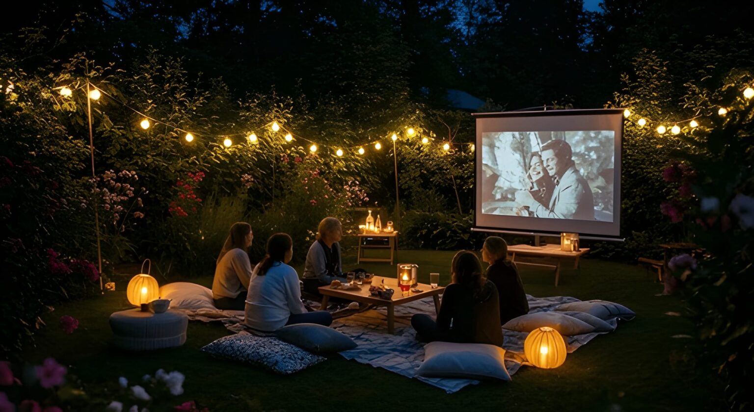 Projector Screen Hire for Spring Outdoor Movies Nights